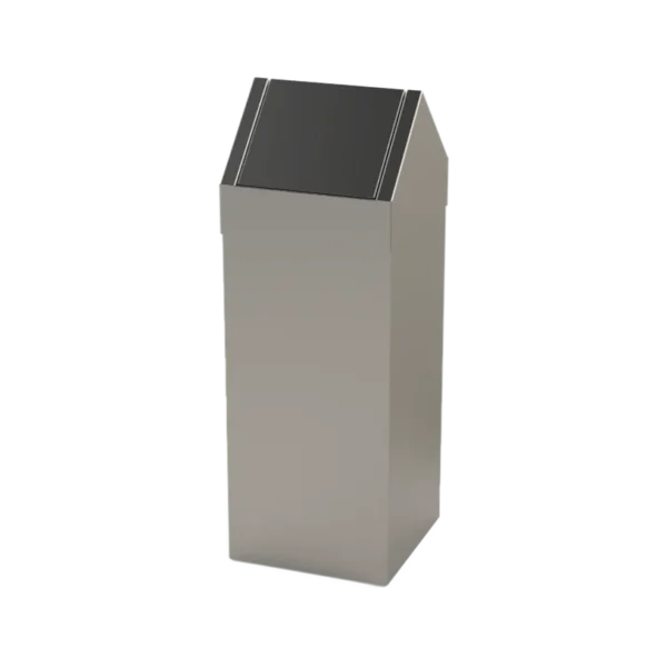Cleanroom trash can made of stainless steel with lid ️ Order here